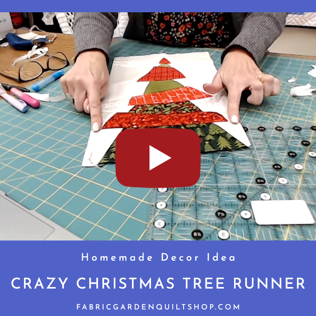 Homemade Decor Idea: Crazy Christmas Tree Runner – Fabric Garden