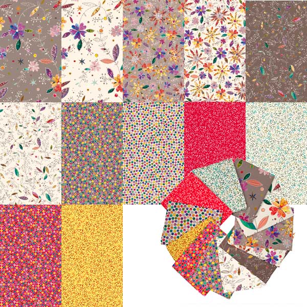 Prismatic Blooms by Turnowsky for QT Fabrics – Fabric Garden